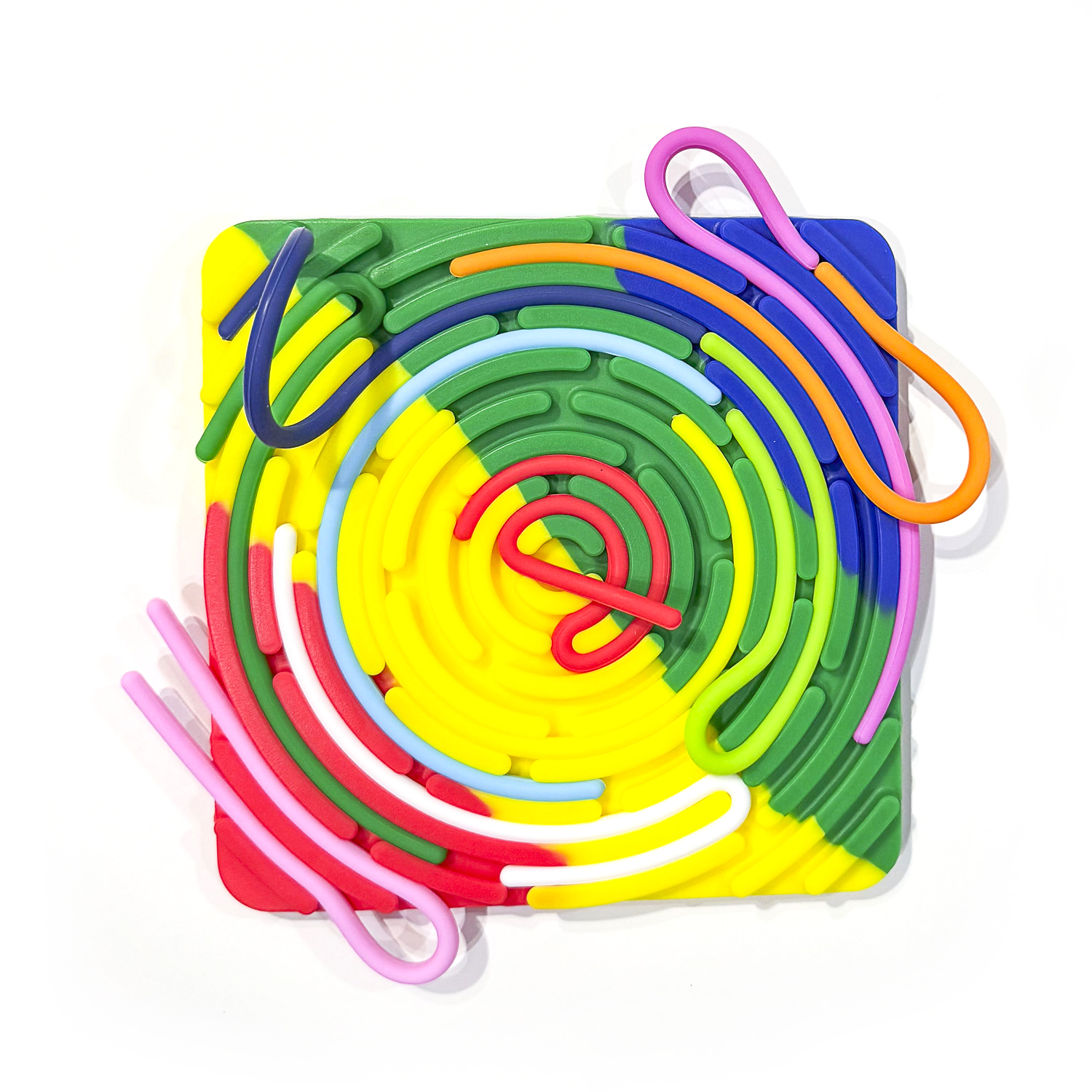 Square Silly Tubes, Rainbow - Sensory Toy - Shop Today